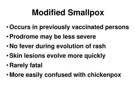 Ppt Smallpox Epidemiology Prevention And Clinical Manifestations