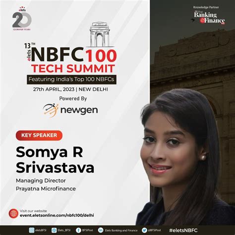 Somya R Srivastava On Linkedin Elets 13th Nbfc100 Tech Summit New