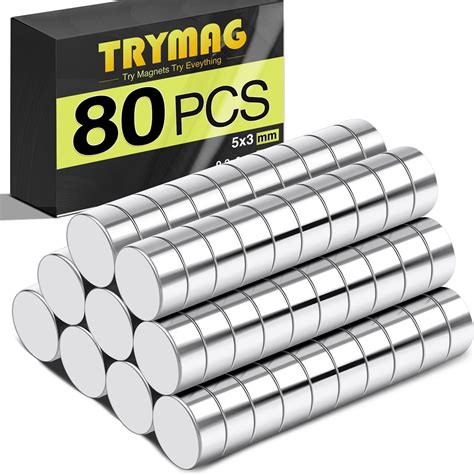 Diymag 80 Pcs Small Magnets Small Round Fridge Magnets Multi Use Tiny