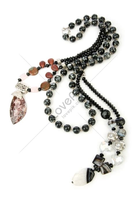 Backgroundnice 목걸이 흰색 배경에 고립 사진 무료 다운로드 Lovepik