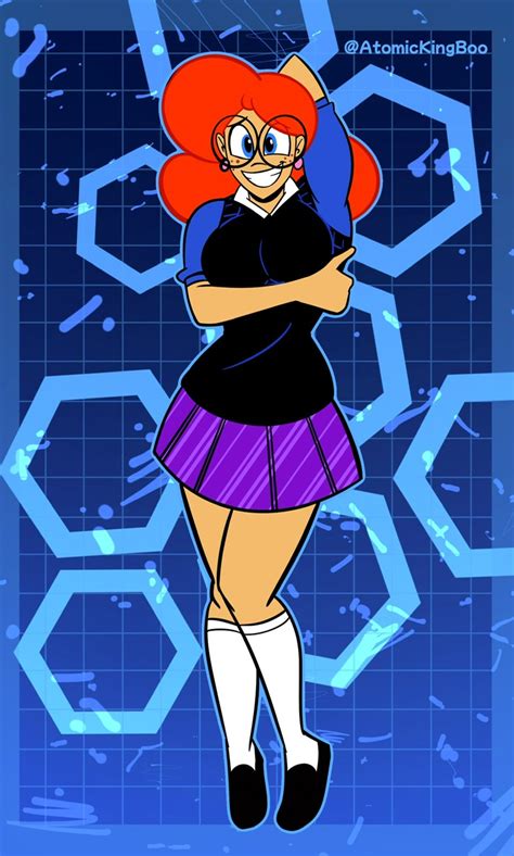 Rule 34 1girls Atomickingboo Big Ass Big Breasts Big Glasses Blue
