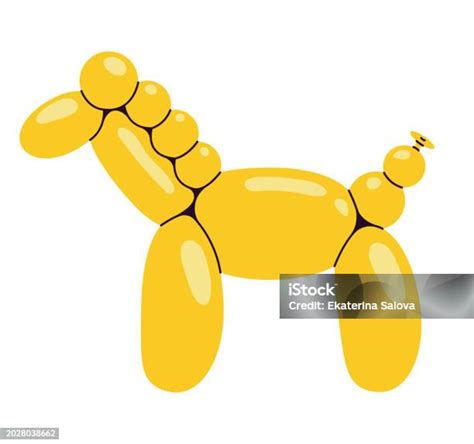 노란 말 풍선 조각입니다 벡터 평면 그림 절연 통하고 있는 A White Background 풍선 비틀림 개념 공기 주입에 대한 스톡 벡터 아트 및 기타 이미지 Istock