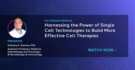 Harnessing The Power Of Single Cell Technologies To Build More