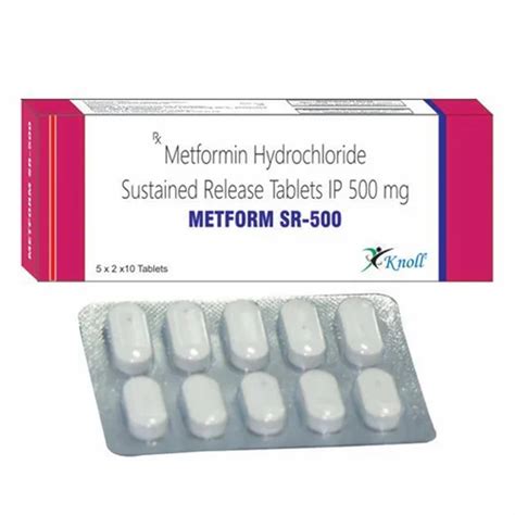 Metformin Hydrochloride Sustained Release Tablets Ip Packaging Size 1