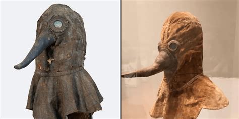 16th Century Plague Doctor Masks Worn During A Black Death Outbreak