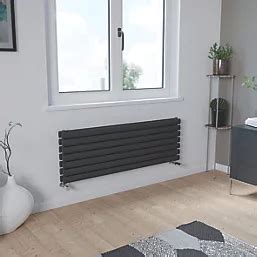 Ximax Fortuna Duplex 410mm X 1200mm 3034btu Anthracite Horizontal