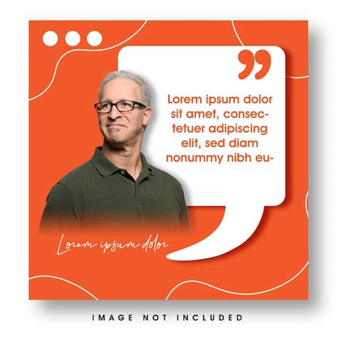 Premium Vector Vector Stylish Quote Message With Orange Background