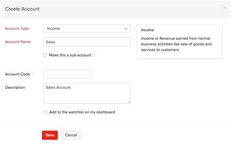 Chart Of Accounts Help Zoho Books