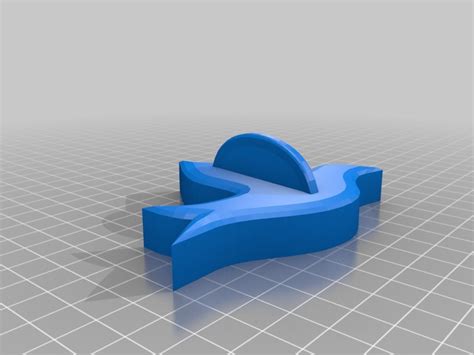 Бесплатный 3d файл Резак для печенья Голубь 🍽️ ・Объект для скачивания