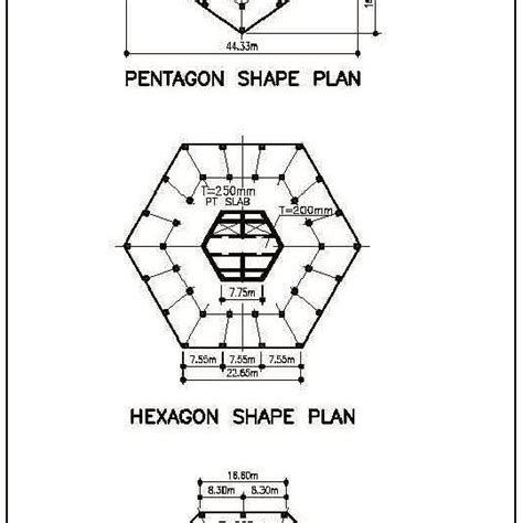 B Layout Arrangement For Pentagon Hexagon And Octagon Shapes