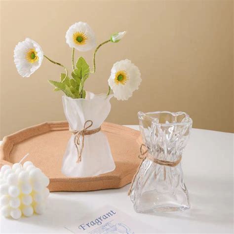 Aurora Modern Irregular Frosted Glass Vase Lazy Sheep Homewares