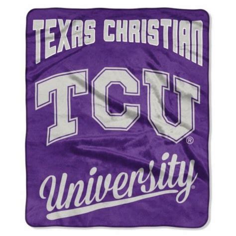 Texas Christian Official Collegiate Alumni 50 X 60 Raschel Throw By