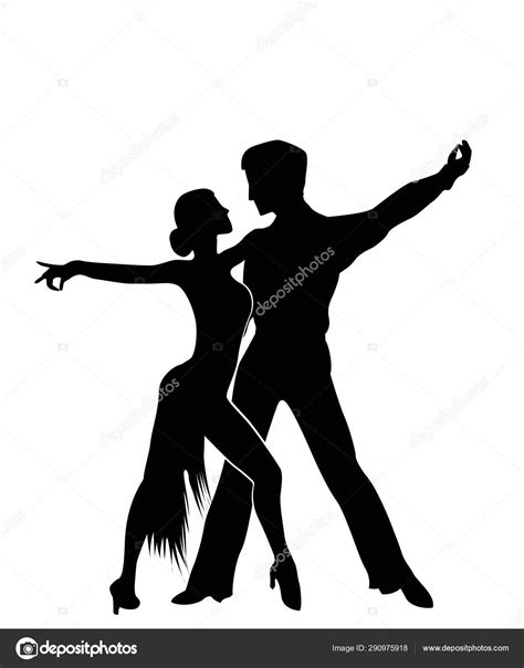 Siluetas De Personas Bailando Salsa