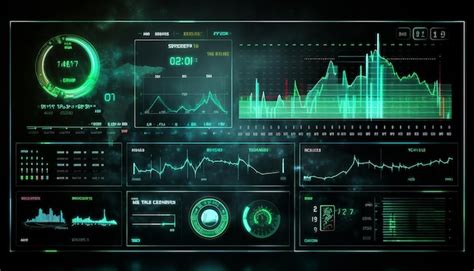 Premium Ai Image Futuristic Finance Digital Market Graph User Interface With Diagram