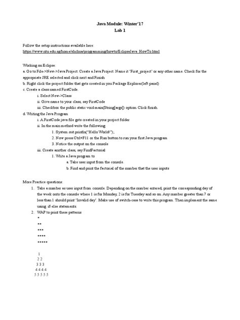 Java Module Winter17 Lab 1 Pdf