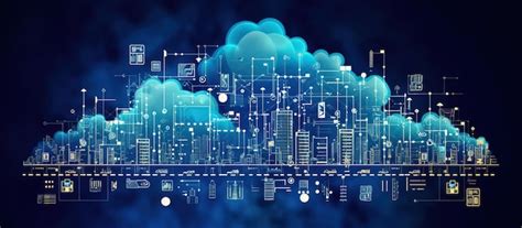 Premium Ai Image Cloud And Edge Computing Technology Concepts With