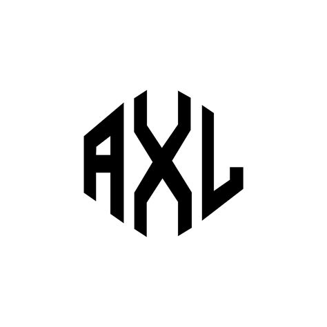 Axl Letter Logo Design With Polygon Shape Axl Polygon And Cube Shape