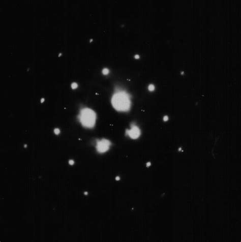 Selected Area Diffraction Pattern Sadp Showing Cube Cube Orientation