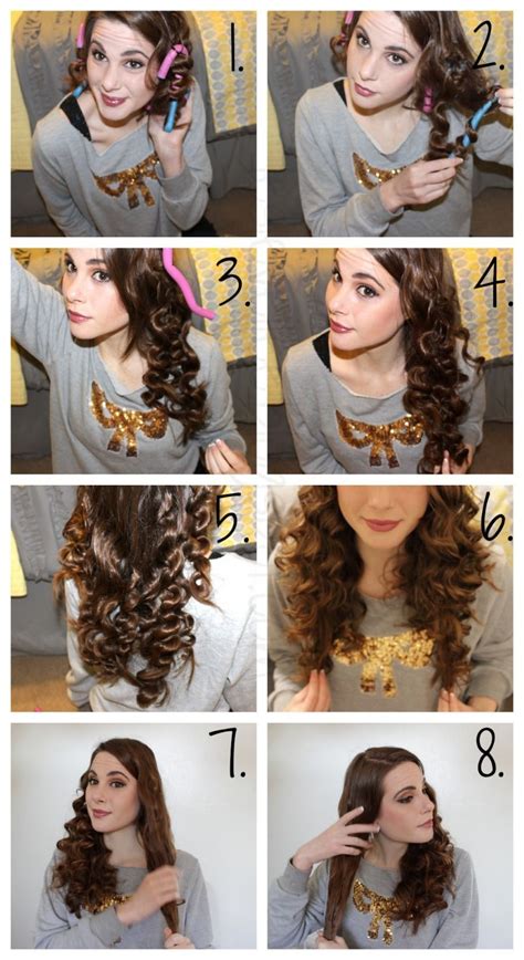 How To Curl Your Hair Overnight With Dressing Gown Tie At Maxine Breen Blog