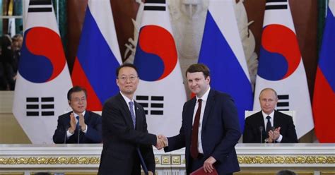 한 러 Fta 관련 공동선언문 서명
