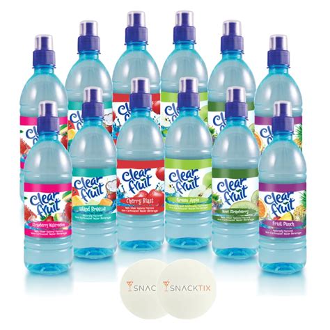 Clear Fruit Water Variety Pack 12 Flavored Water Bottles Of 169 Fl Oz Each