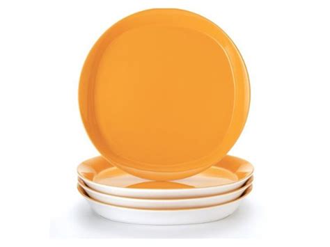 Rachael Ray 4 Pc Dinner Plate Set 3 Colors
