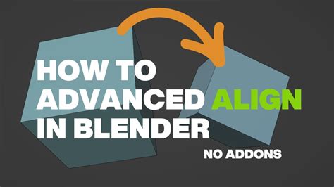 How To Align Snap Object To Anything Blender Tutorial Youtube