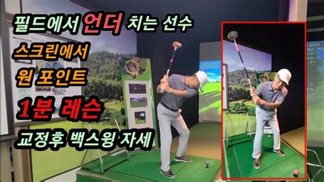 파크골프 스크린 티샷 레슨 Youtube