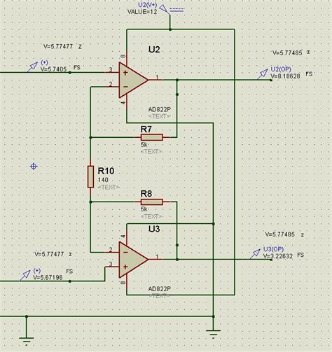 Operational Amplifier Diff Arrangement Problem Electronics Forum