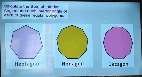 Calculate The Sum Of Interior Angles And Each Studyx