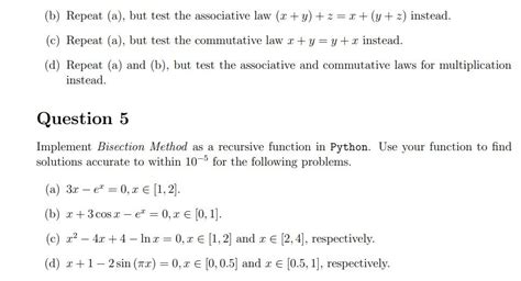 Solved Question 1 Perform The Following Computations I