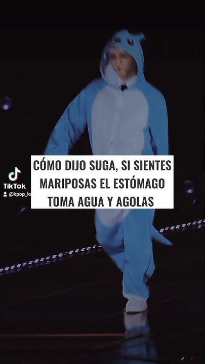 Army Si Sientes Mariposas En El EstÓmago Toma Agua Y Agolas Suga Bts