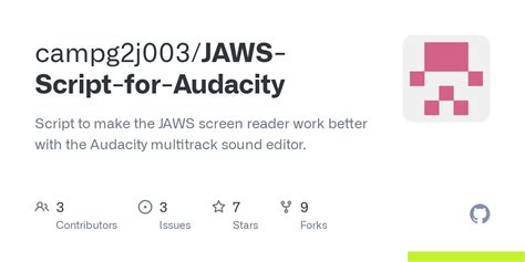 Releases Campg J JAWS Script For Audacity GitHub