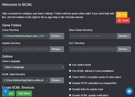 Problems Setting Up Bcml Directorys I Got The Cemu Directory Right