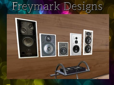 Second Life Marketplace Embedded Wall Speaker Set V11