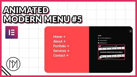 Animated Full Screen Modern Menu With Elementor And Gsap 1 Dmmotionarts