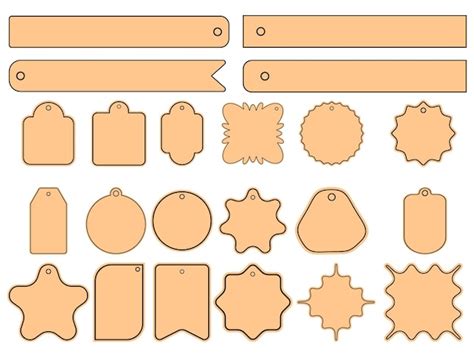 Premium Vector Big Set Of Vector Cardboard T Tags Name Card