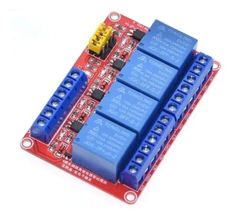 Módulo Relé 4 Canales 5v Con Optoacoplador Para Arduino Cuotas