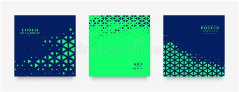 Pop Art Comic Style Gradient Halftone Abstract Background In Set Stock Illustration