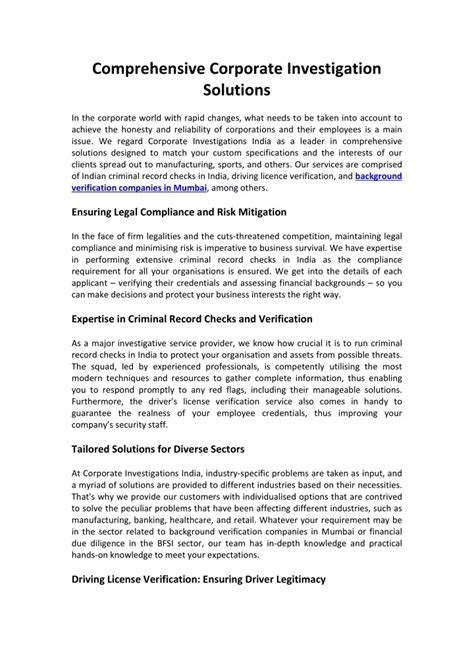 Ppt Comprehensive Corporate Investigation Solutions Powerpoint Presentation Id12974139