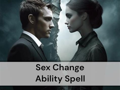 Gender Swap Spell Sex Change Magic Transform Into Opposite Gender Spell Etsy