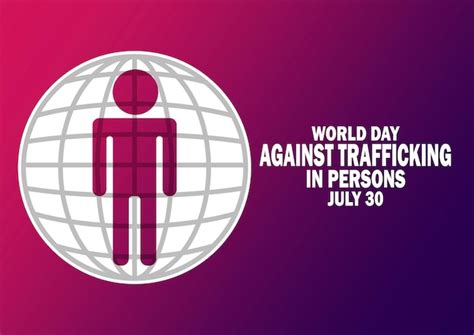 Día Mundial Contra La Trata De Personas Vector Premium