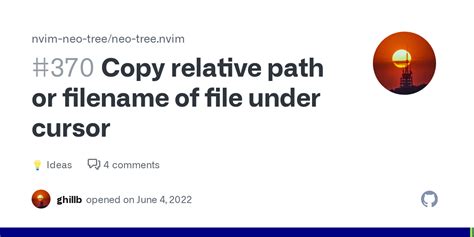 Copy Relative Path Or Filename Of File Under Cursor Nvim Neo Tree Neo Tree Nvim Discussion