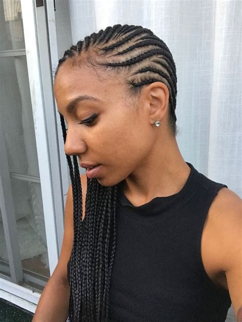 Lemonade Braids Braid Styles Side Cornrows Hair Skin