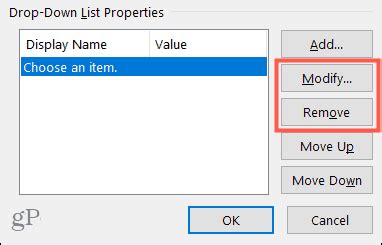 How To Create A Drop Down List In Microsoft Word