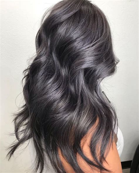 Pin By Gabija Berta On Hair Ash Hair Color Dark Grey Hair Color