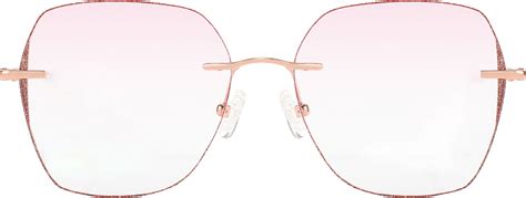 Color Rose Gold Polygon Sunglasses