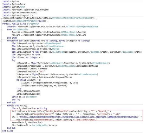 Execute A Ssrs Report From Integration Services Package