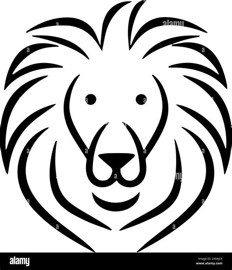 Stylized Lion Head Vector Logo Stock Vector Image And Art Alamy