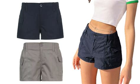Women Cargo Shorts Elastic Lo Groupon Goods